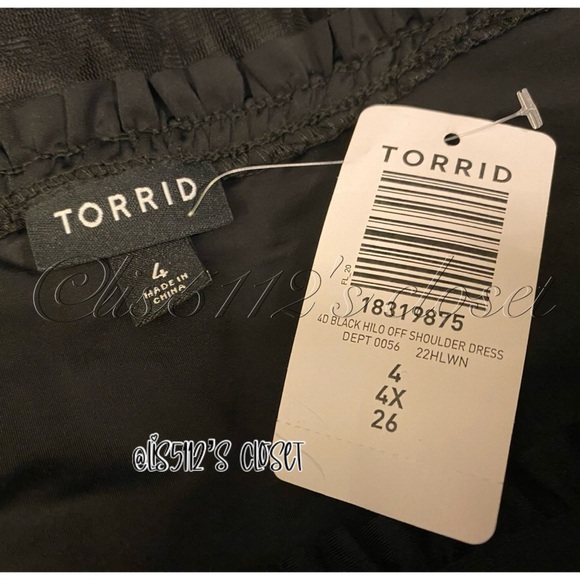 torrid | Dresses | Torrid Black Off Shoulder Whimsygoth Gothic Witch ...